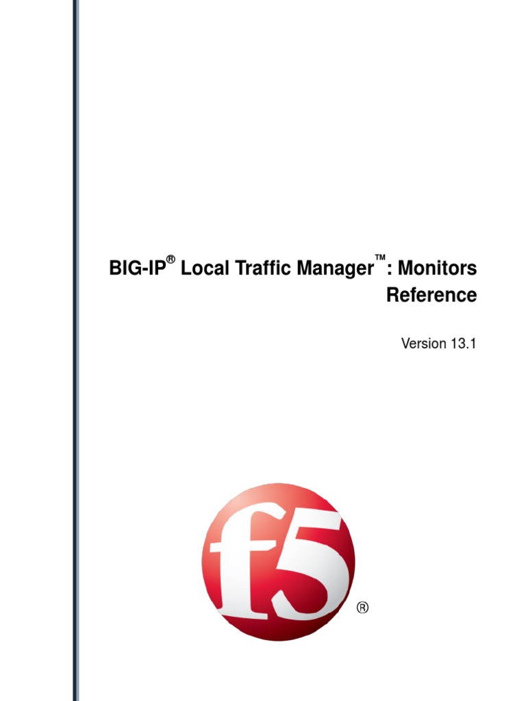 BIG-IP Local Traffic Manager Monitors Reference | PDF | Load Balancing ...