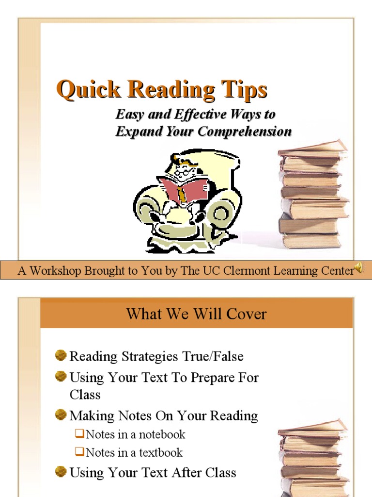 Quick Reading Strategies Guide | PDF | Reading Comprehension | Semiotics