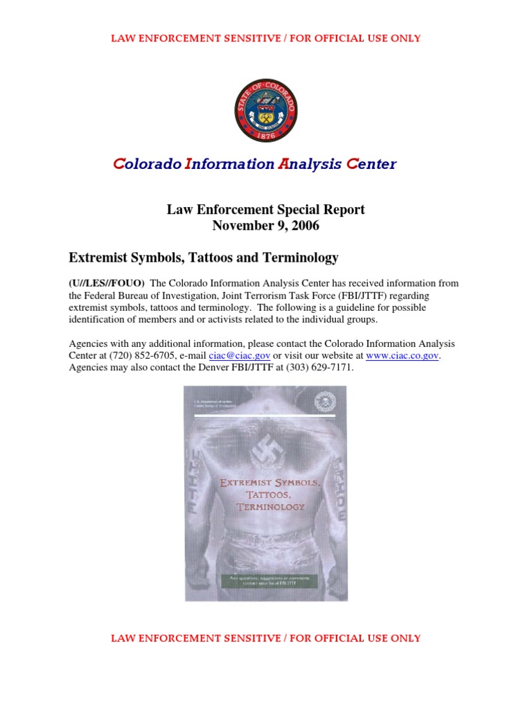 FBI Extremist Symbols 2006 | PDF