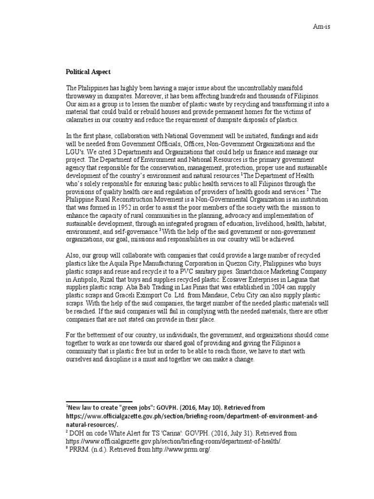 PBL Sample | PDF | Recycling | Non Governmental Organization