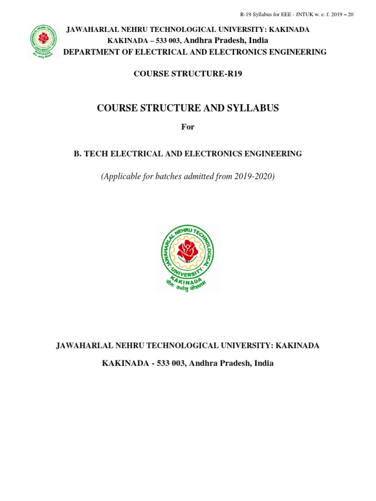 R19 EEE Syllabus | PDF | C (Programming Language) | Pointer (Computer ...