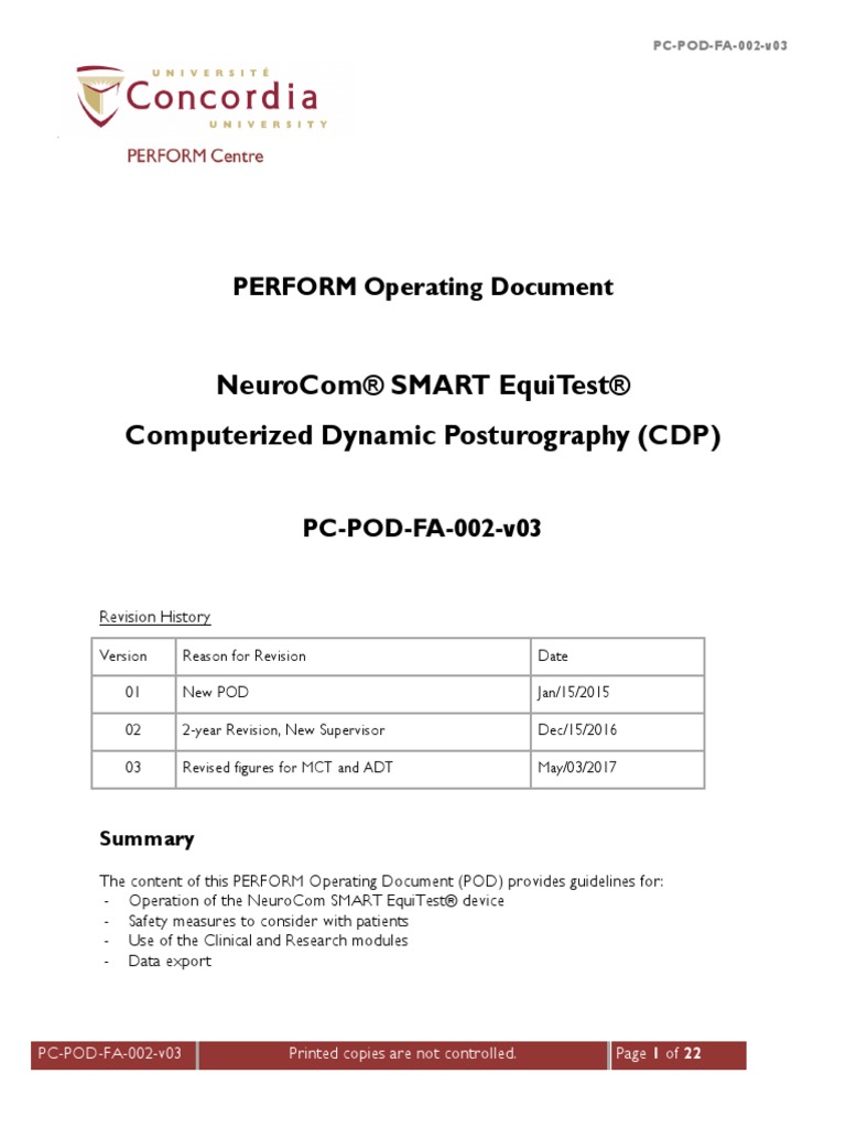 Neurocom® Smart Equitest® Computerized Dynamic Posturography (CDP ...