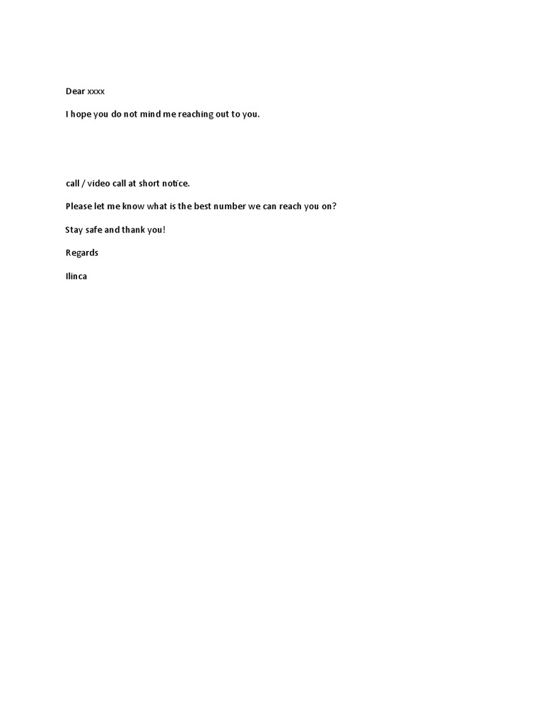 Approach Email | PDF