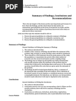 Writing Effective Summary of Findings | PDF | Methodology | Justification