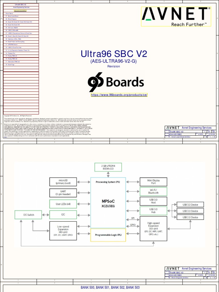 Ultra96 V2 Rev1 Schematic | PDF | Indemnity | Business Law