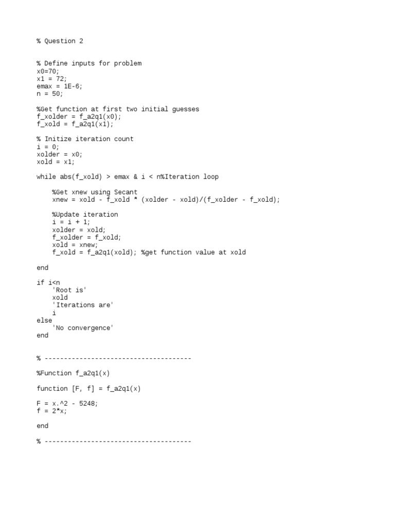 Solution By Iteration Matlab Code Pdf 0836