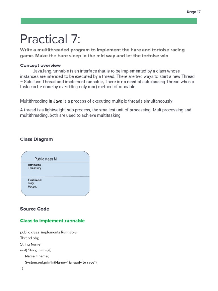 Java Lab Practical 7 Pdf Thread Computing Concurrent Computing