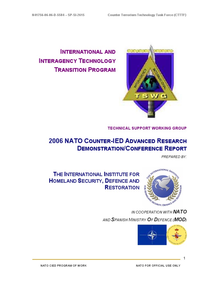 Nato Counter Ied Report 2006 | PDF | Counter Terrorism | Nato