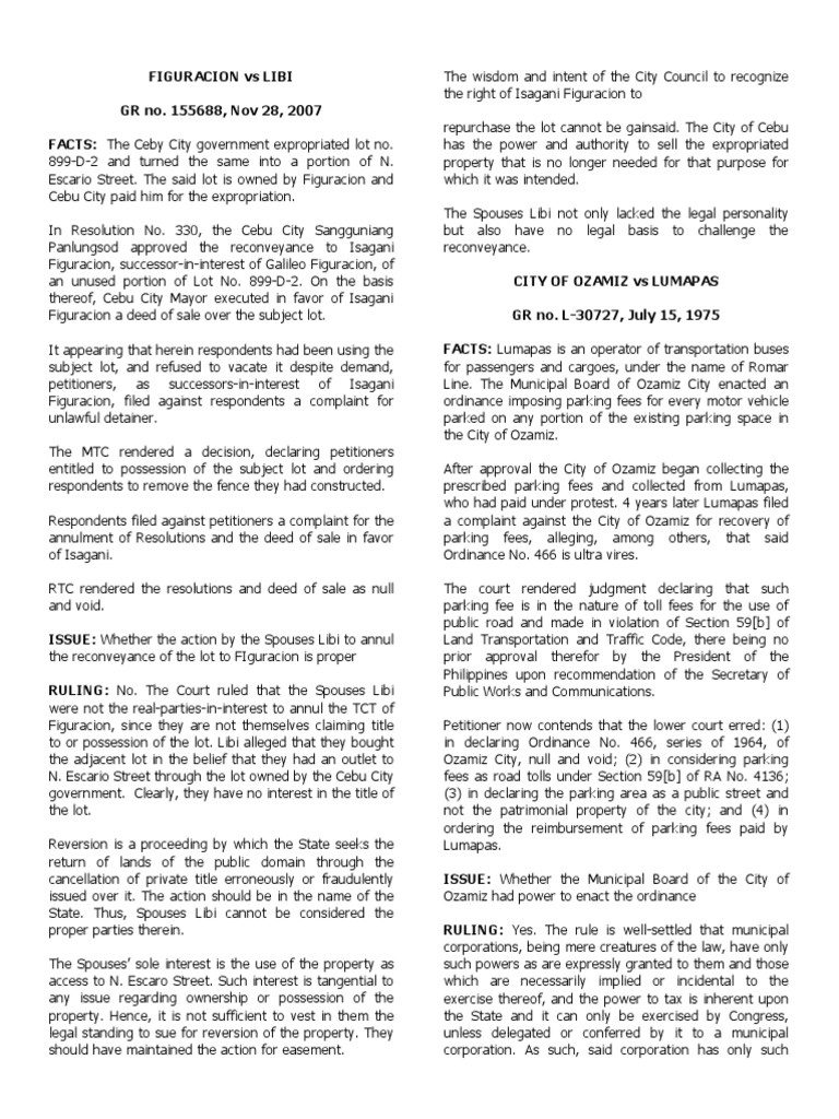 PUBCORP Cases | PDF | Property | Complaint