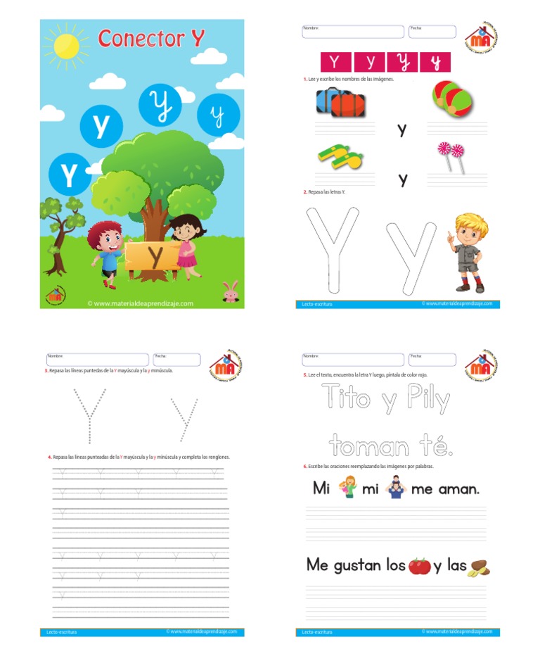 Conector y | PDF | Texto | Escritura