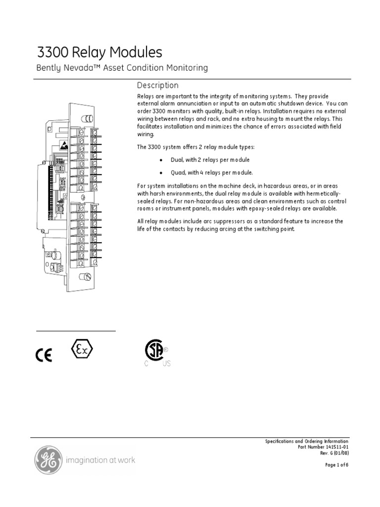 3300 Relay Modules Datasheet | PDF | Relay | Switch