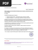 Shares Surrender Letter | PDF