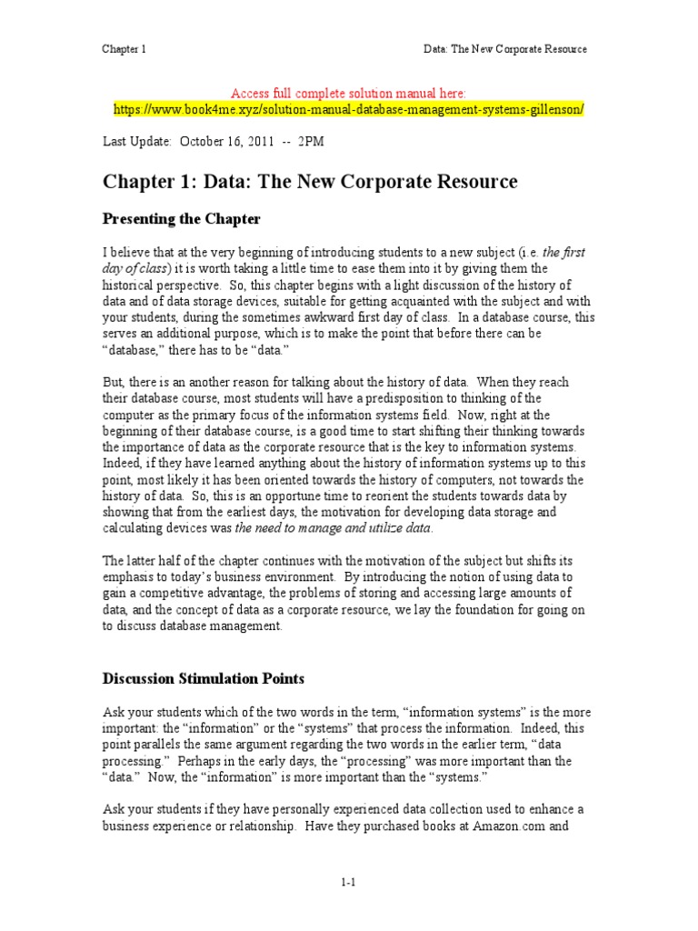 Sample - Solution Manual Fundamentals of Database Management Systems ...