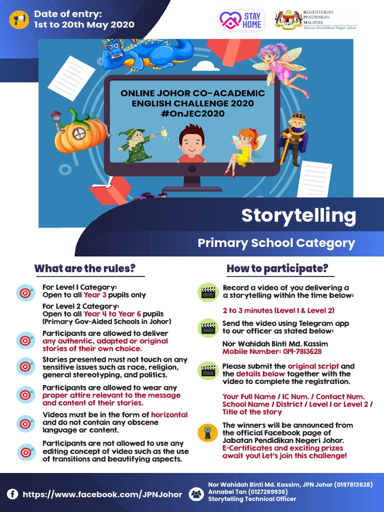 Primary School Storytelling Contest 2020 | PDF | Social Science