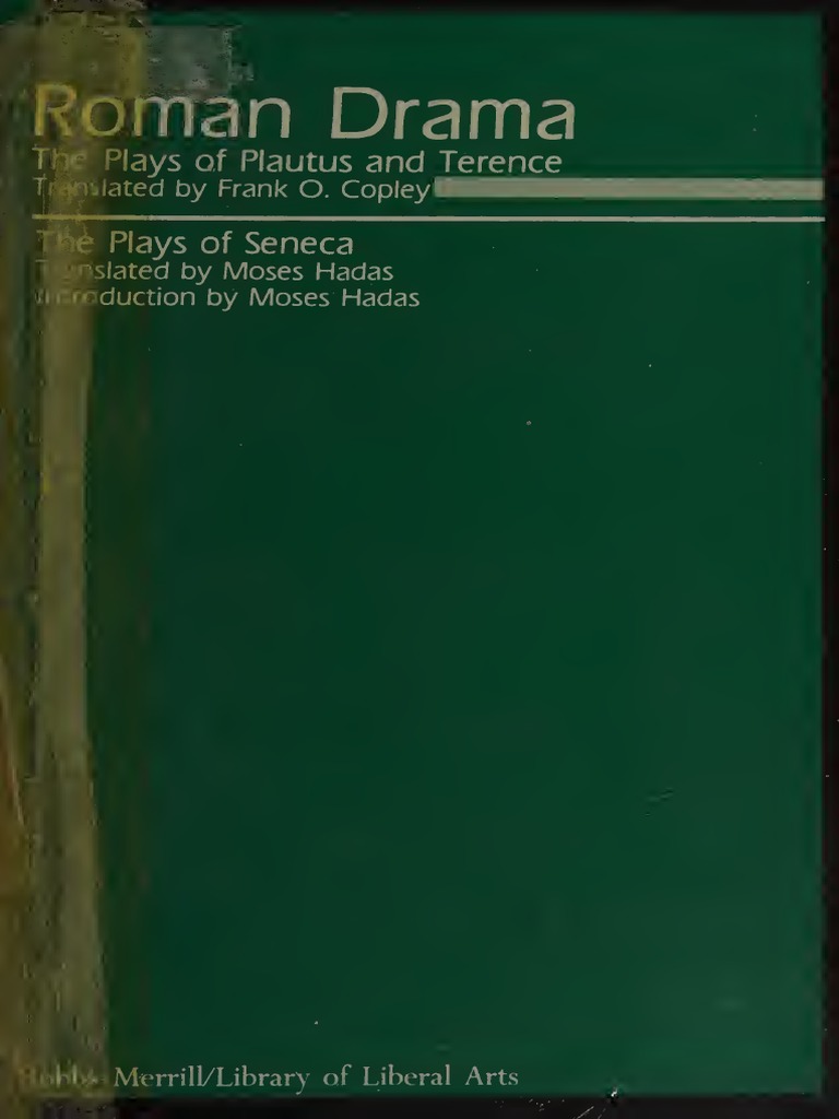 Roman Drama The Plays of Plautus and Terence | PDF | Tragedy | Seneca ...