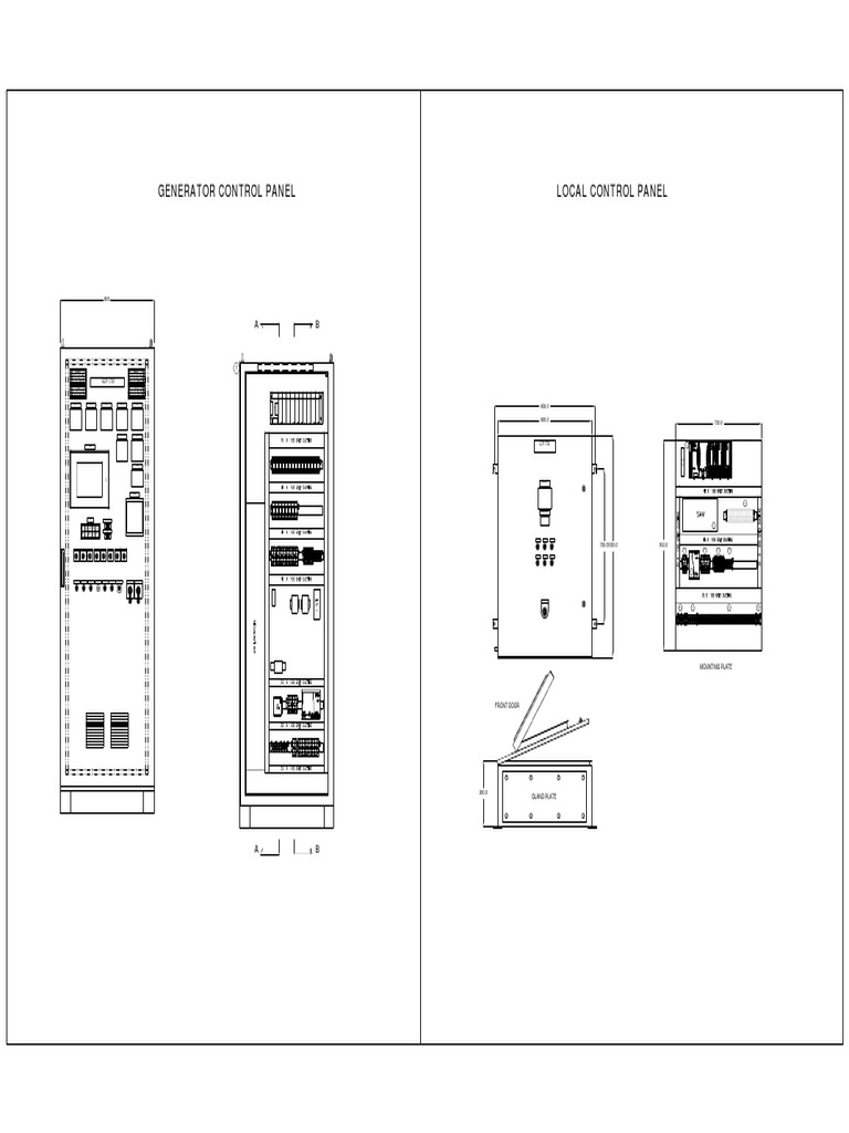 Generator Control Panel Local Control Panel: Mounting Plate | PDF ...