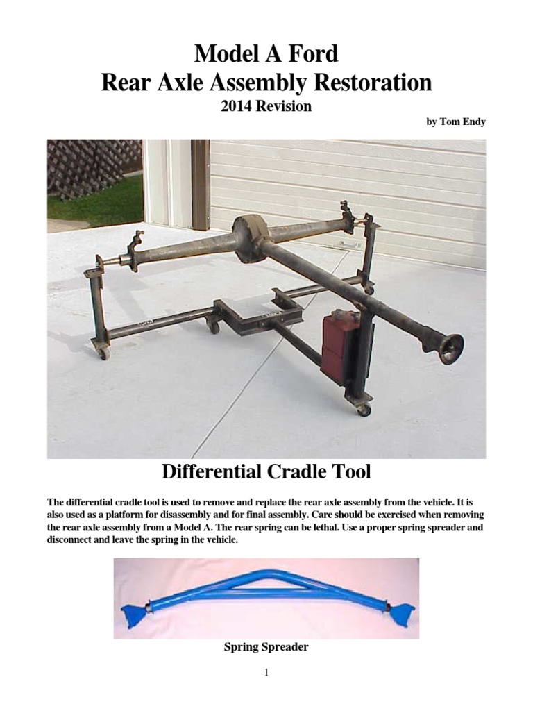 Differential Rear End Restoration Revised 2014 | PDF | Gear | Axle
