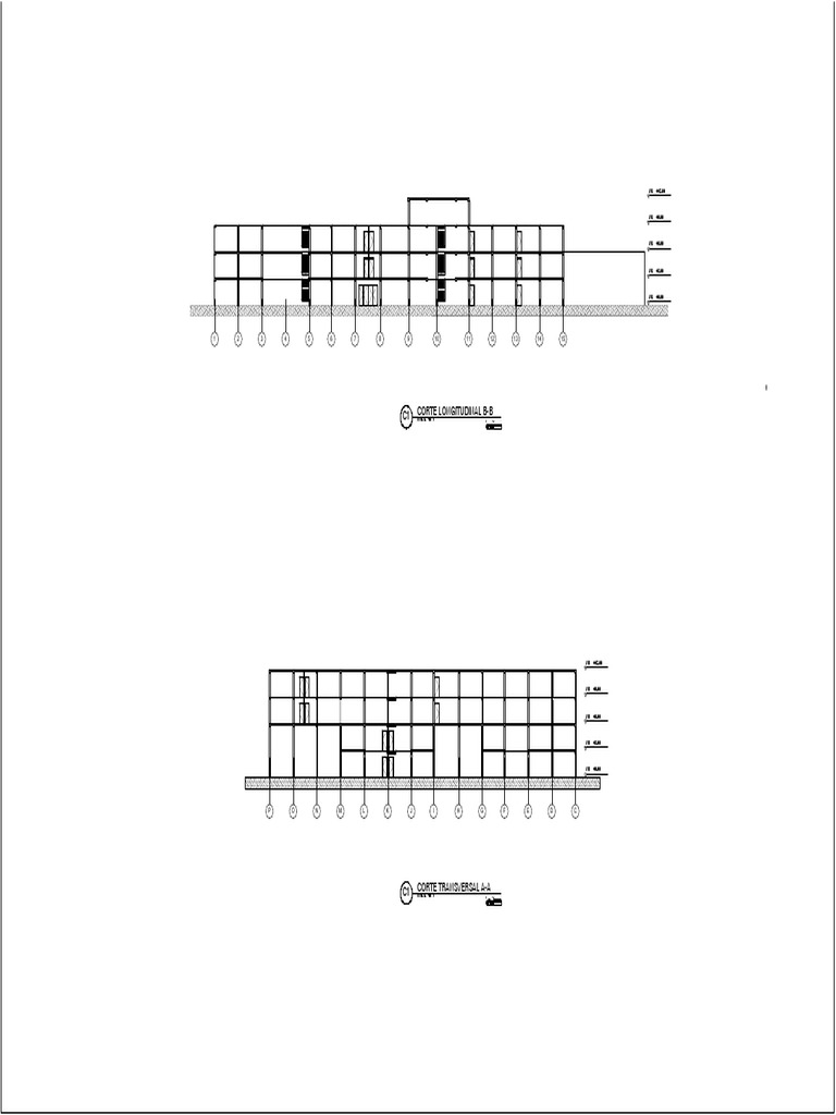 C1 Corte Longitudinal B-B: Escala 1: 250 | PDF