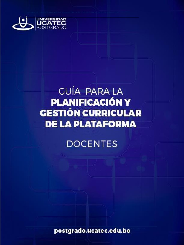Guia Doc Universi Click | PDF | Maestros | Planificación