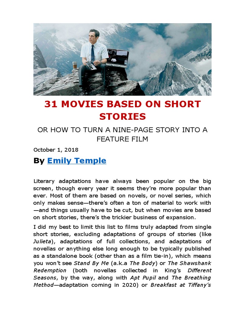 31 Movies Based On Short Stories | PDF