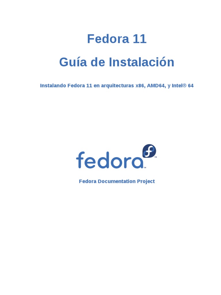 Guía de Instalación Fedora 11 | PDF | Interfaz de línea de comando | Creative Commons