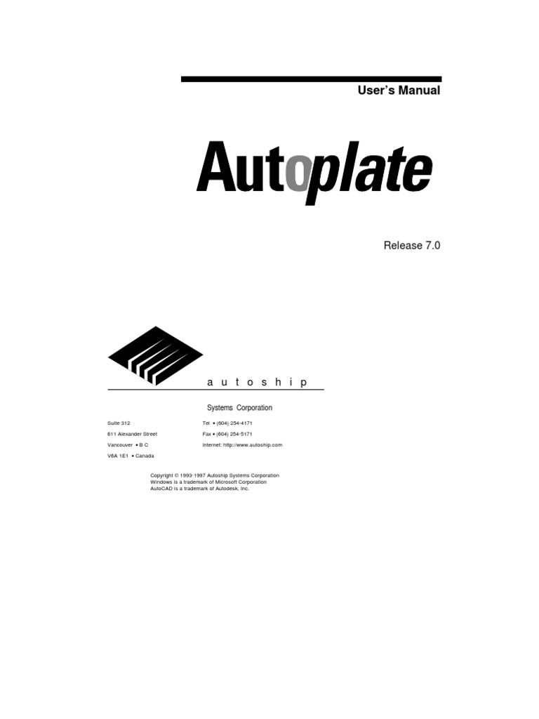 User's Manual: Release 7.0 | PDF | Menu (Computing) | Microsoft Windows