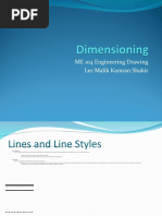 Rules For Dimensioning | PDF | Dimension | Angle