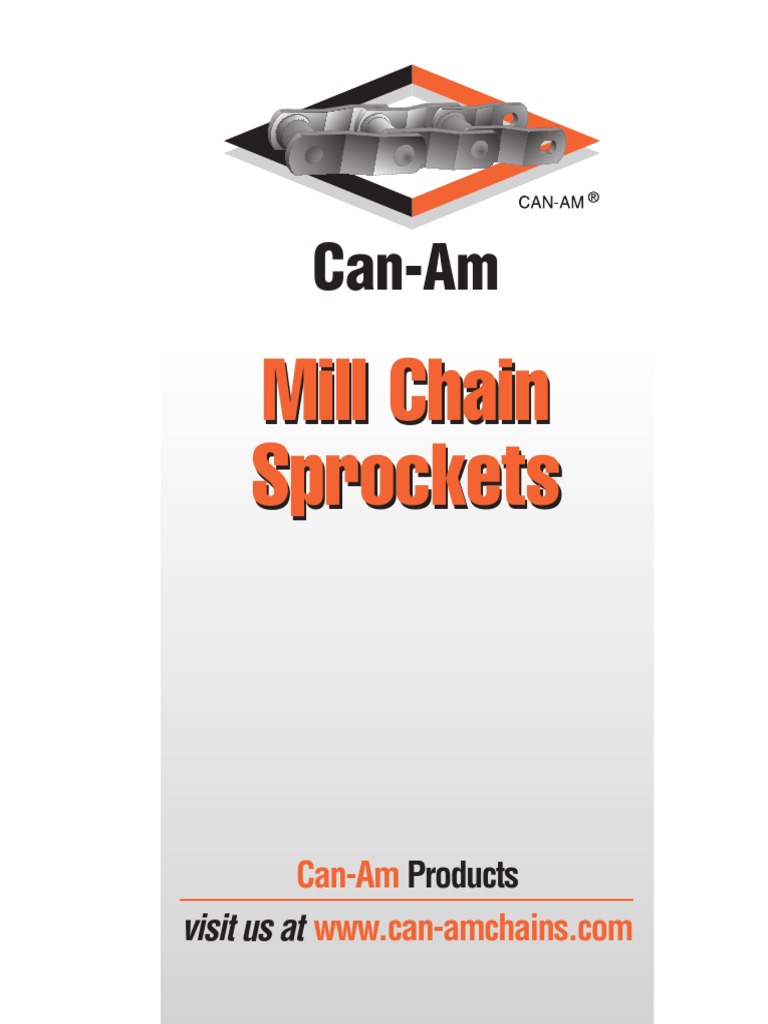 Can-Am: Mill Chain Sprockets | PDF | Tooth | Mechanical Engineering