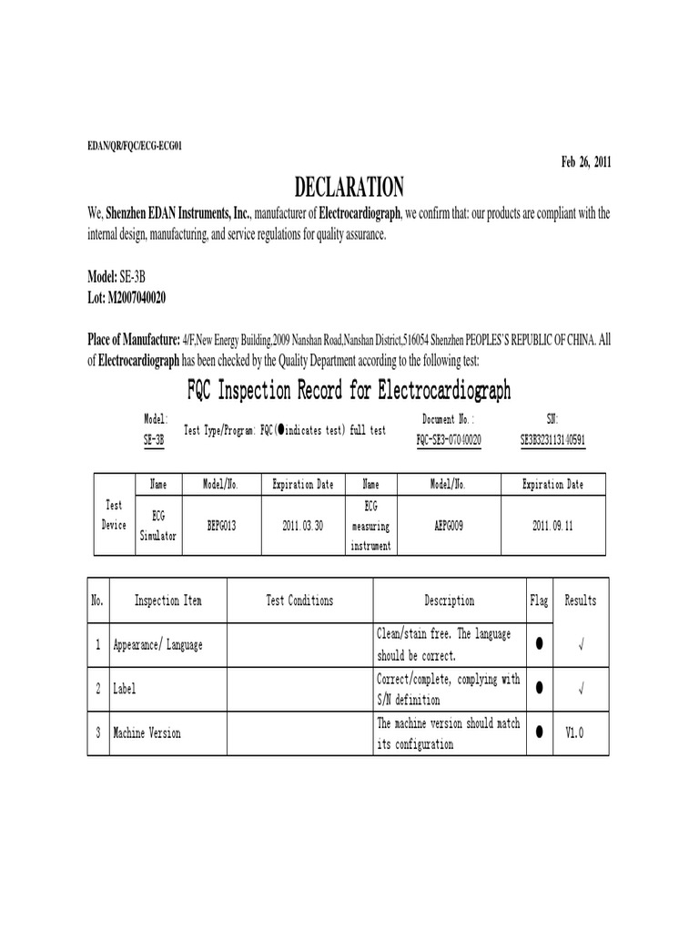 FQC - Report SE 3B | PDF | Amplitude | Power Supply
