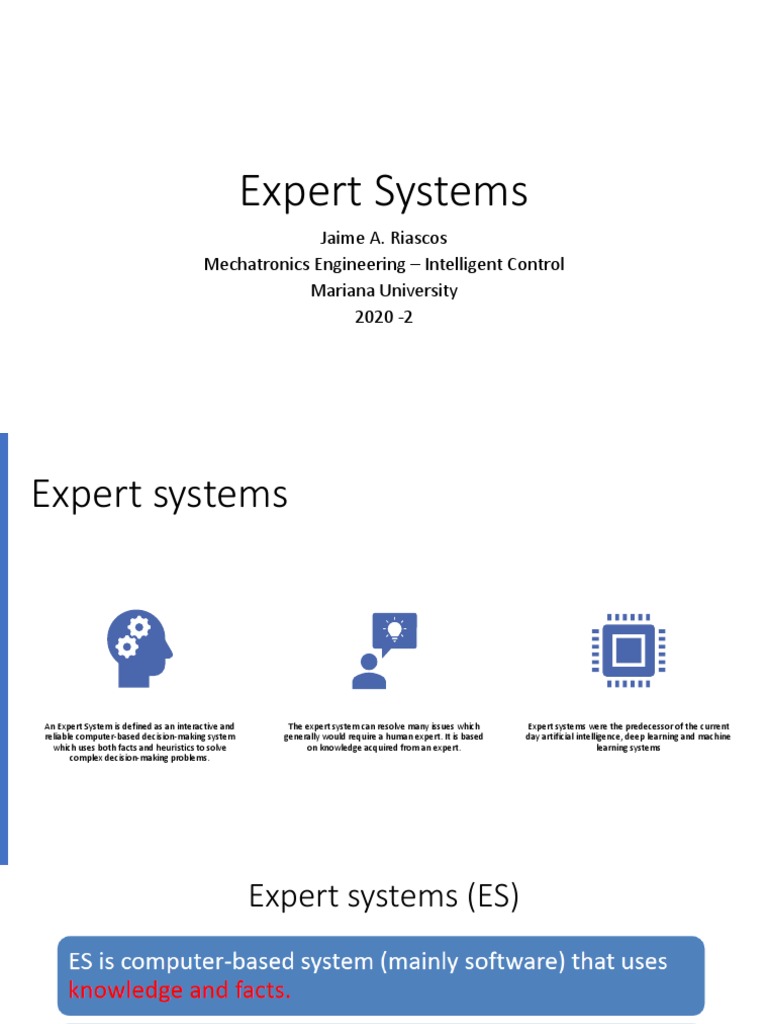 Expert Systems - Class2 PDF | PDF | Expert | Inference