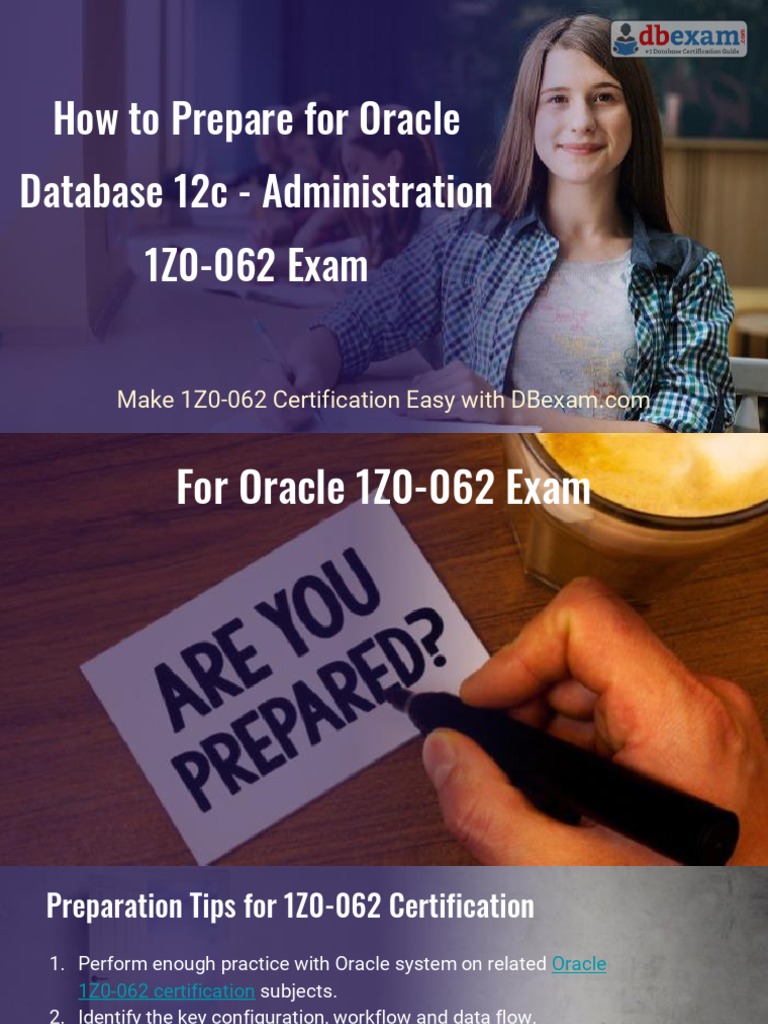How To Prepare For Oracle Database 12c Administration 1z0 062 Exam Pdf Oracle Corporation