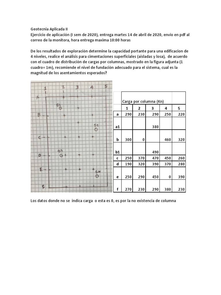 Ejercicio Geotecnia Aplicada | PDF | Ingeniería geotécnica | Ingeniería ...