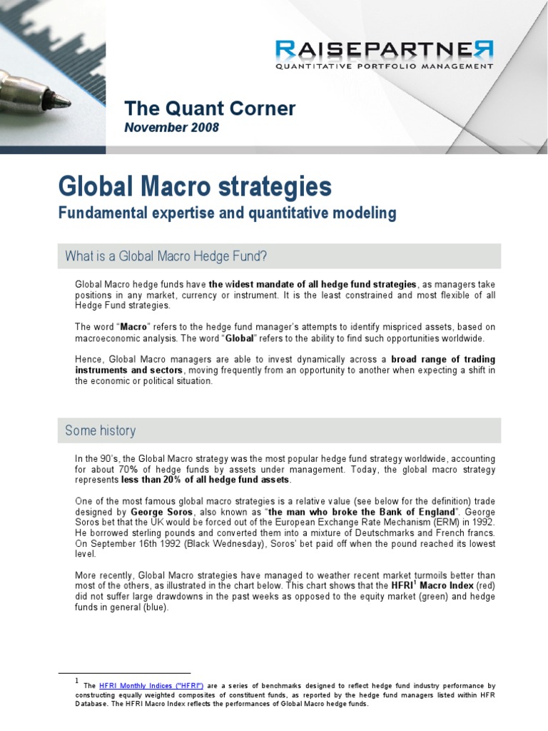 Global macro strategy | Hedge Fund | Quantitative Analyst