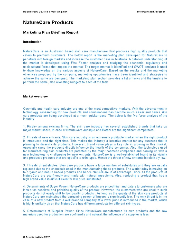 Briefing Report Template Task 2 | PDF