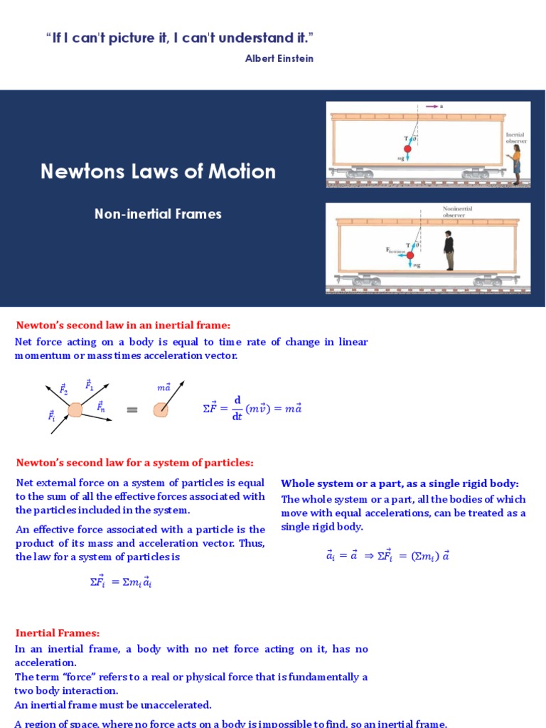 L 23. NLM - Non-Inertial Frames PDF | Download Free PDF | Force ...