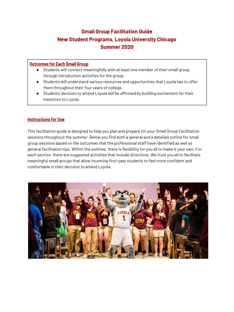 Small Group Facilitation Guide for Students | PDF | Conversation ...