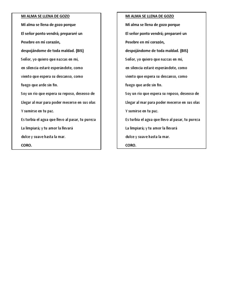 Mi Alma Se Llena de Gozo | PDF