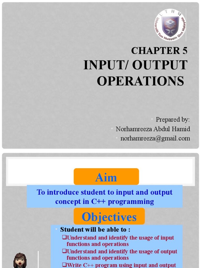 Chapter 5 Input Output Operations Pdf Integer Computer Science