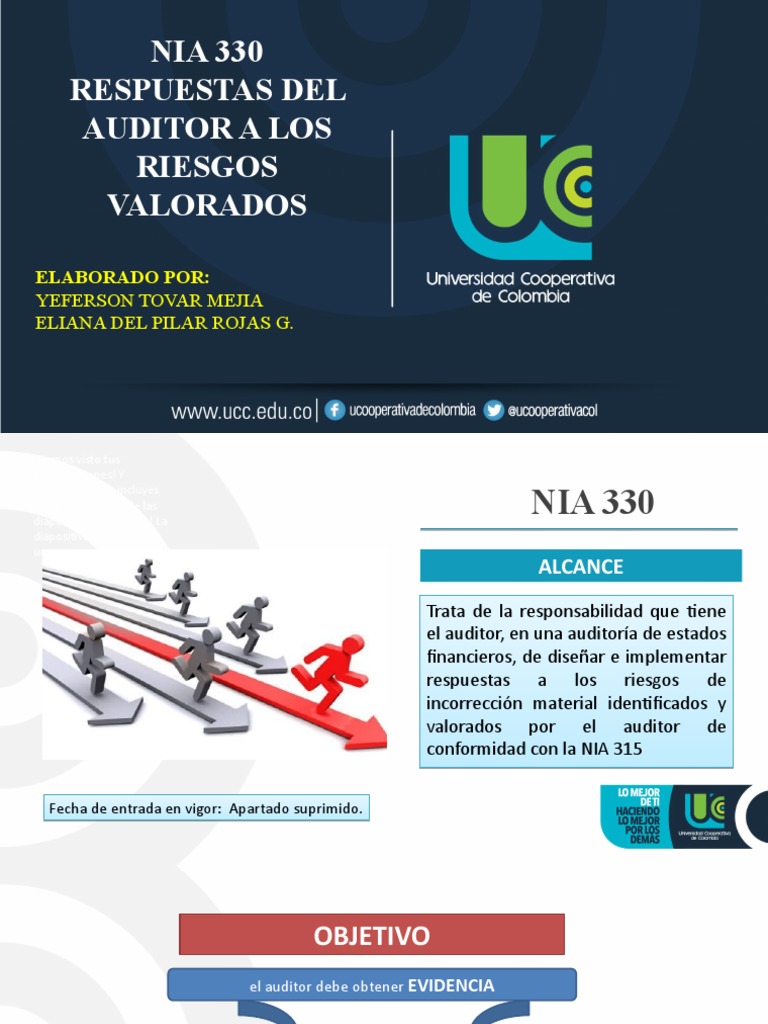 Diapositivas Nia 330 | PDF | Auditoría | Contralor