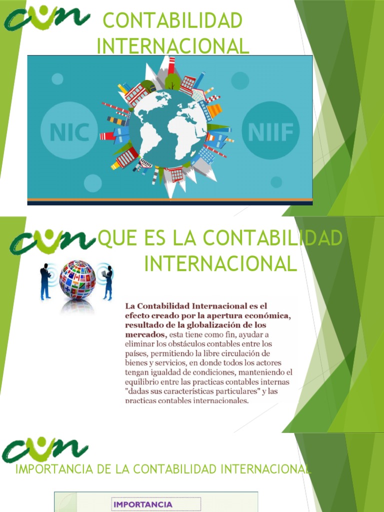 Presentacion Contabilidad Internacional | PDF