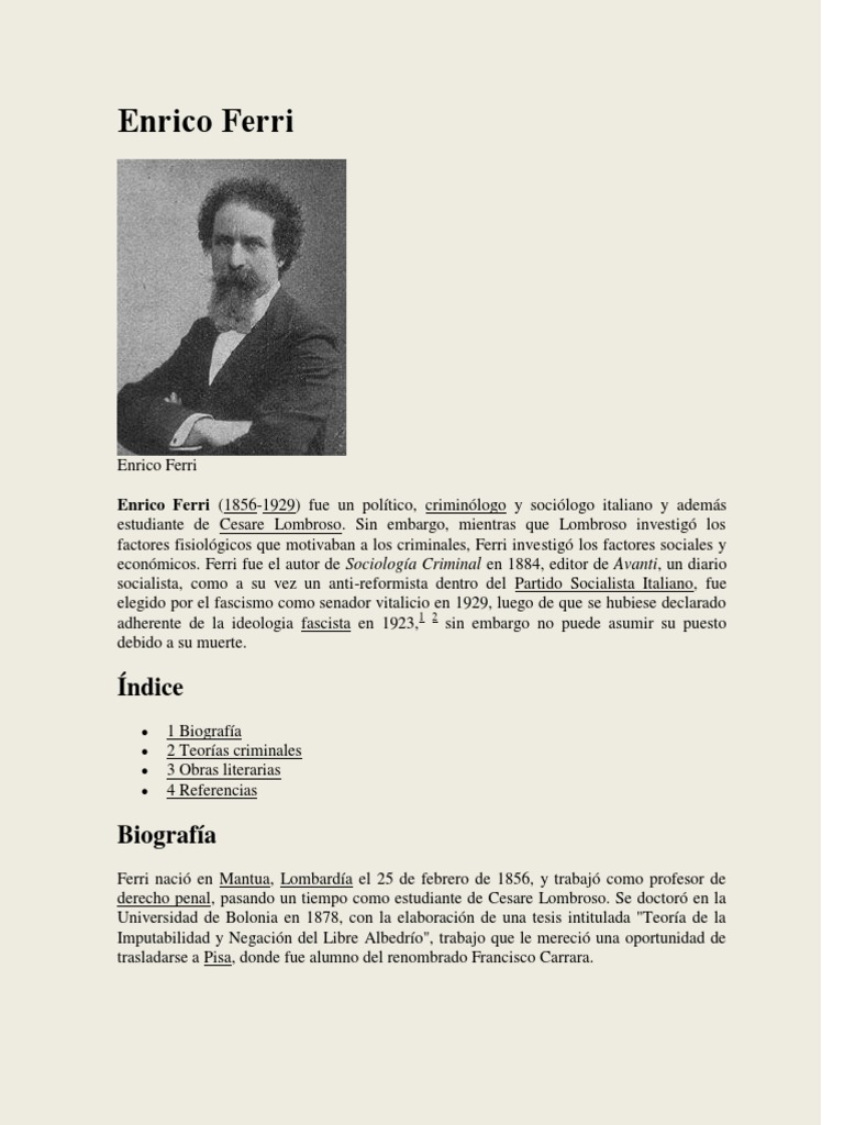 Enrico Ferri | PDF | Moralidad | Justicia