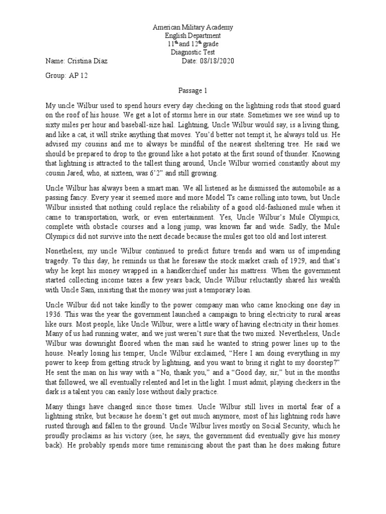 Uncle Wilbur's Resistance to Modernization and Insights into Finding ...