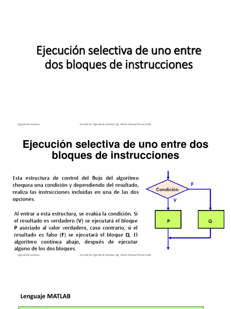 Algoritmo Selectivo en MATLAB | PDF | Algoritmos | Flujo de control