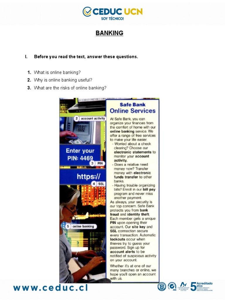 Banking: I. Before You Read The Text, Answer These Questions | PDF
