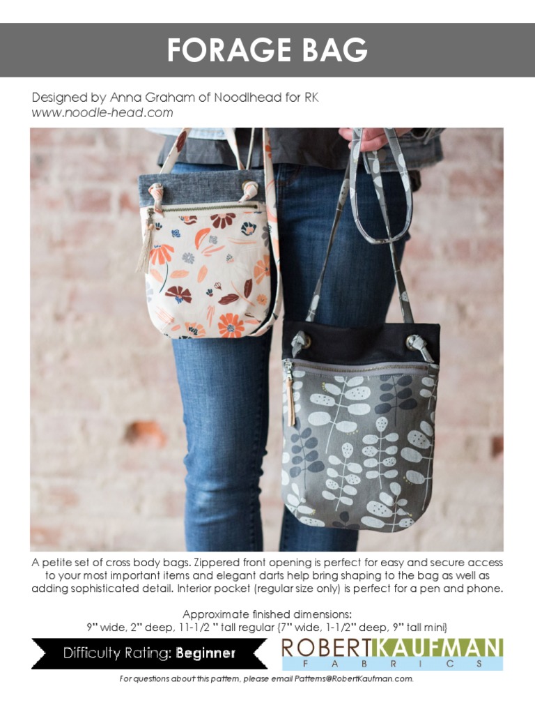 Forage Bag | PDF | Seam (Sewing) | Clothing