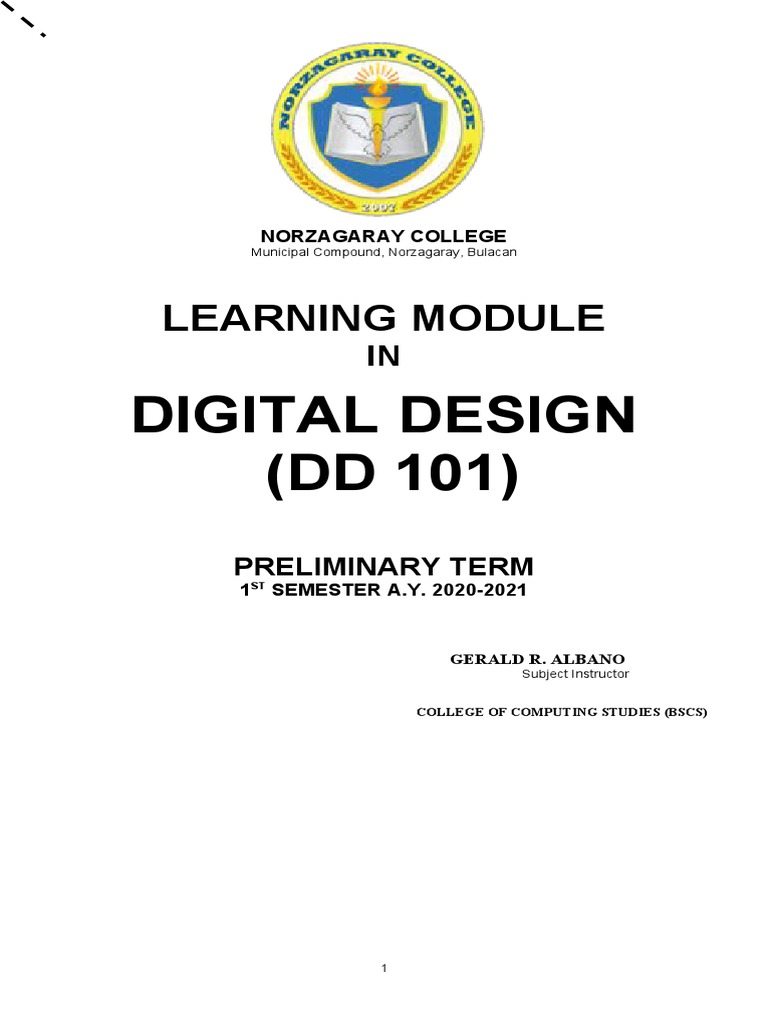 Learning Module in Digital Design | PDF | Binary Coded Decimal | Electronic Circuits