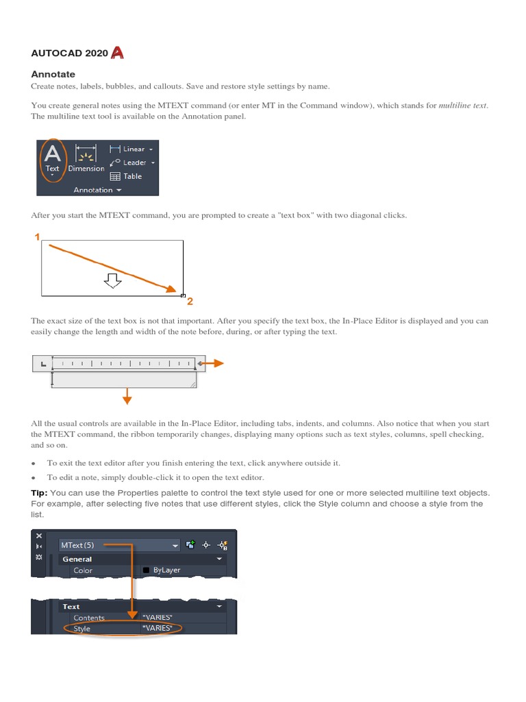 Autocad 2021 Annotate | PDF | Human–Computer Interaction | System Software