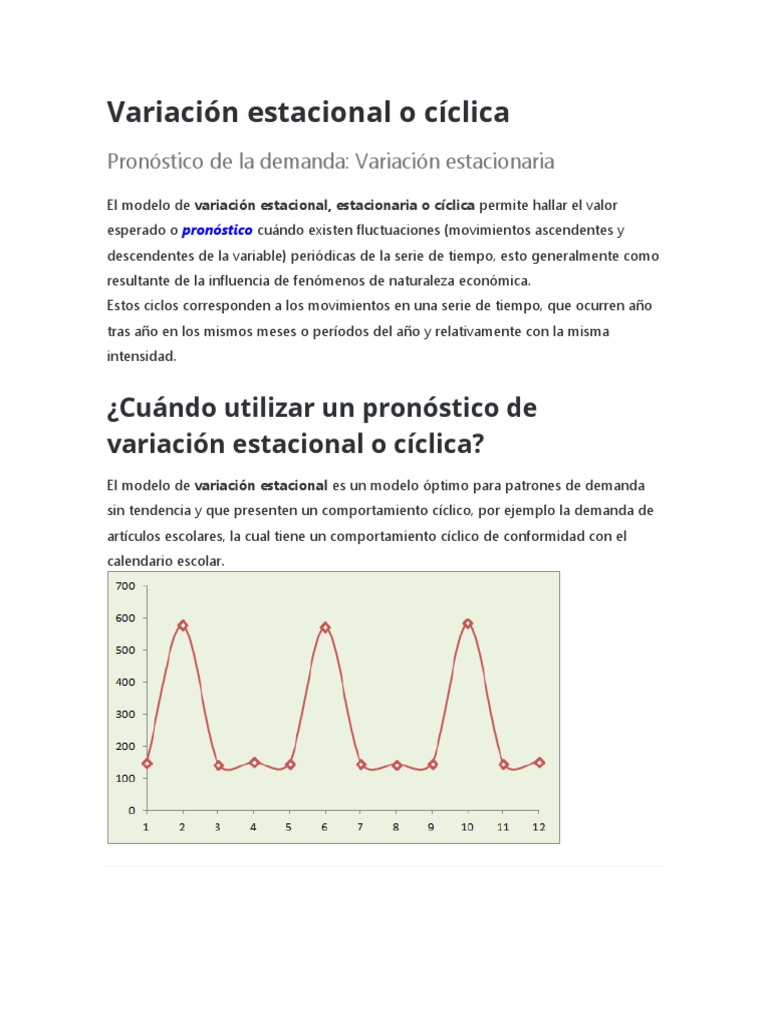 Pronóstico de Demanda Estacional y Cíclica | PDF | Información | Business