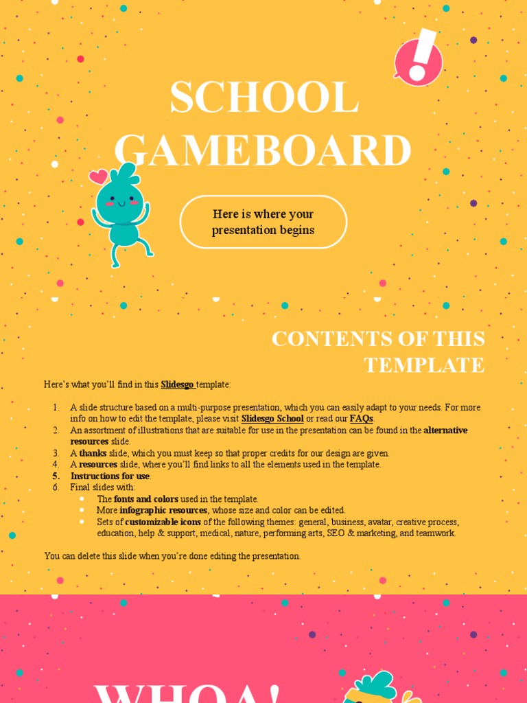 School Gameboard by Slidesgo | PDF | Planets | Solar System