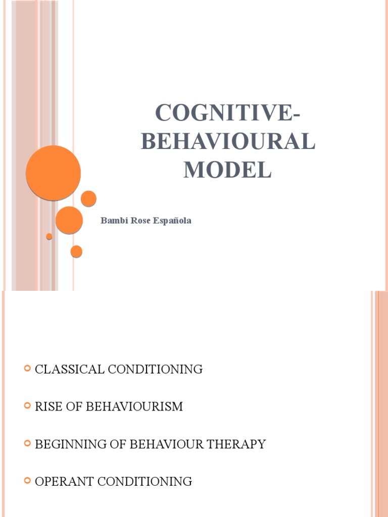 Cognitive-Behavioural Model: Bambi Rose Española | PDF